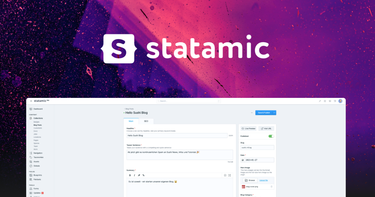 Was ist Statamic Flat-File-CMS? Alle Vorteile & Funktionen
